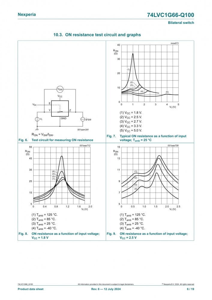 74LVC1G66GV-Q100 datasheet page 6
