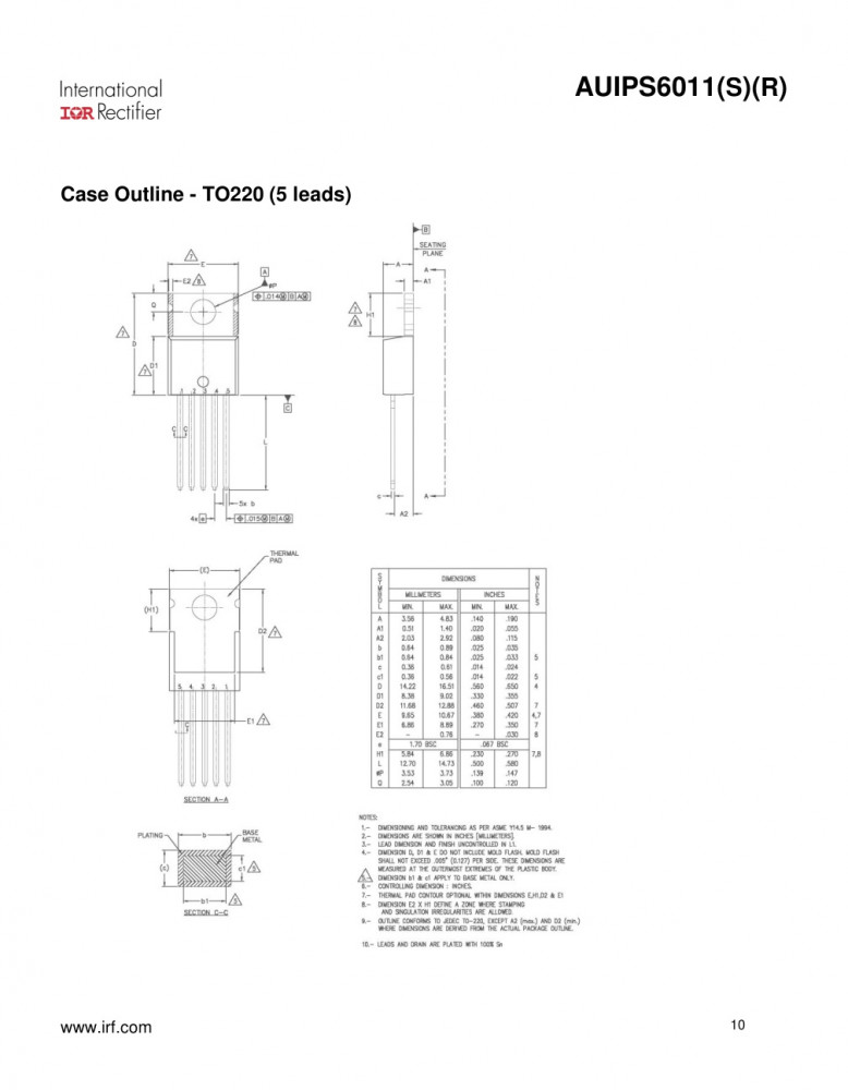 AUIPS6011STRL datasheet page 10