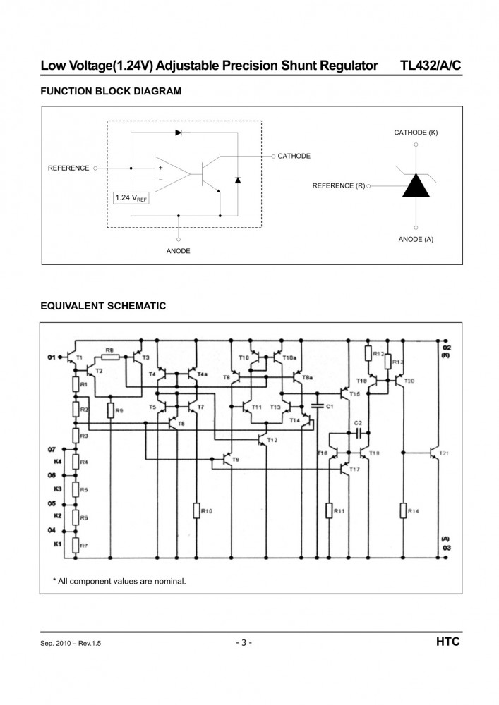 HTC TL432CSF datasheet page 3