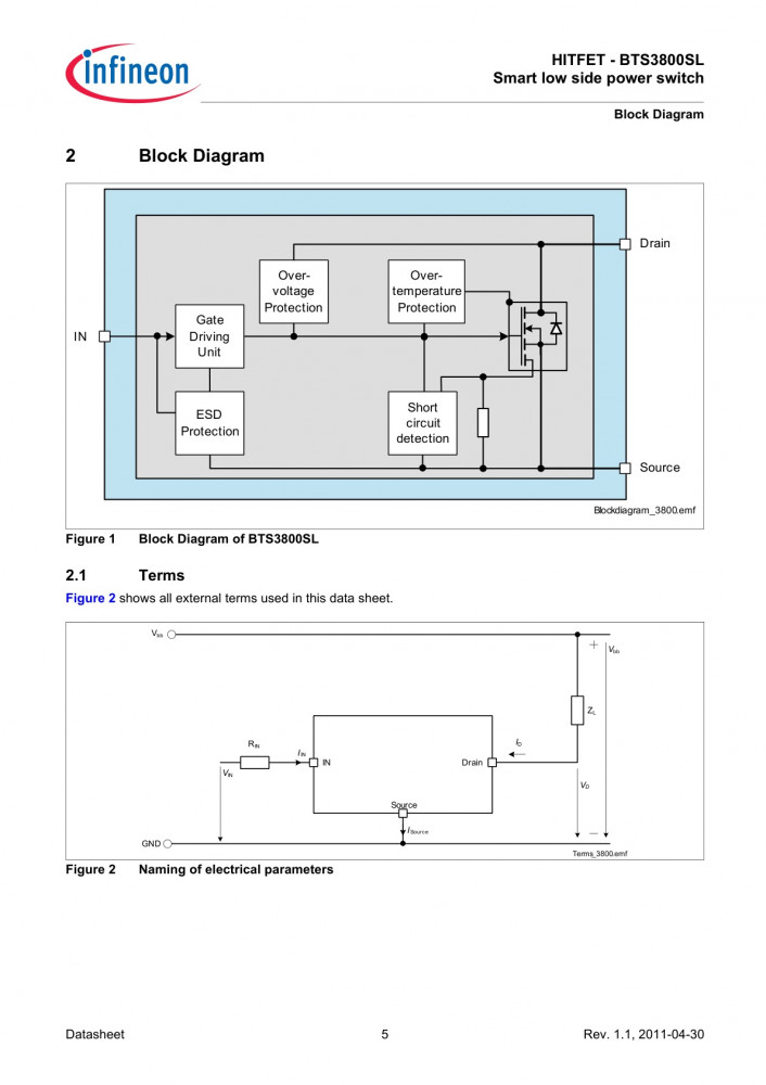 BTS3800SLHTSA datasheet page 5
