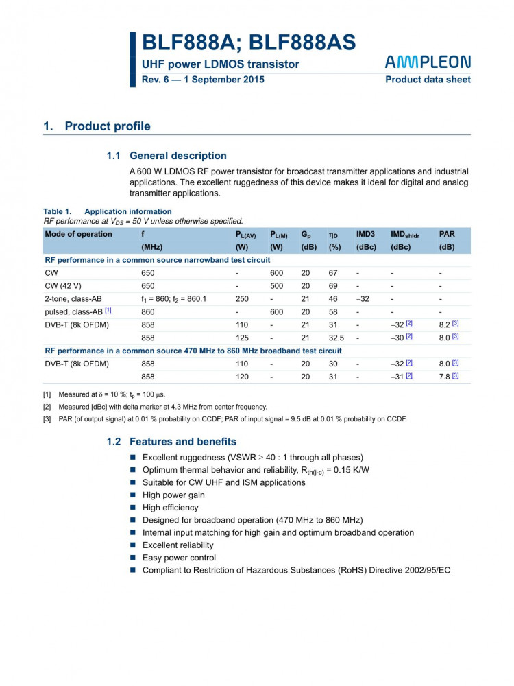 BLF888A document page 1