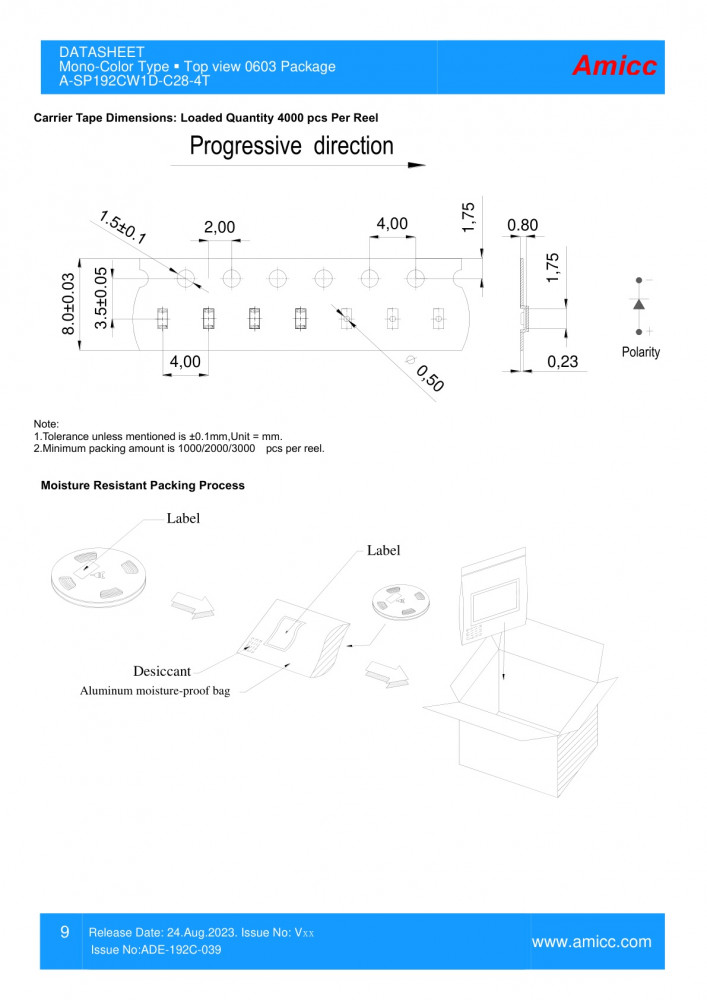 A-SP192CW1D-C28-4T approval sheet page 9