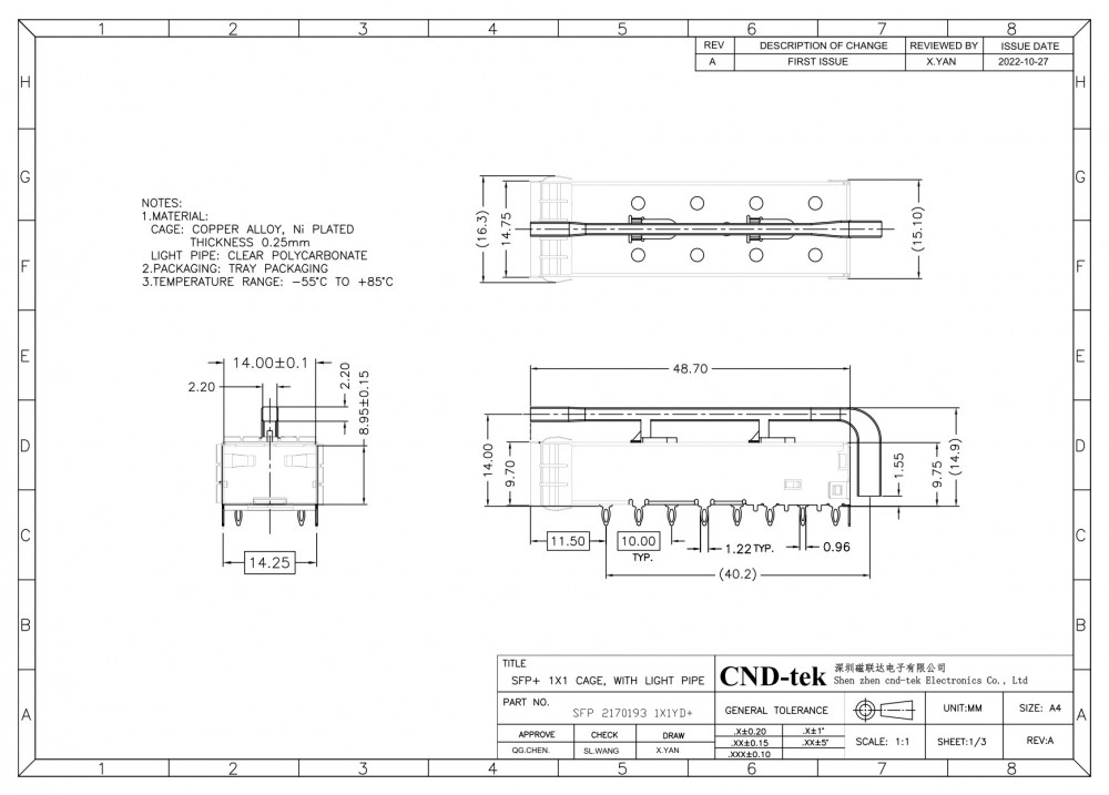 SFP 2170193 1X1YD+ drawing page 1
