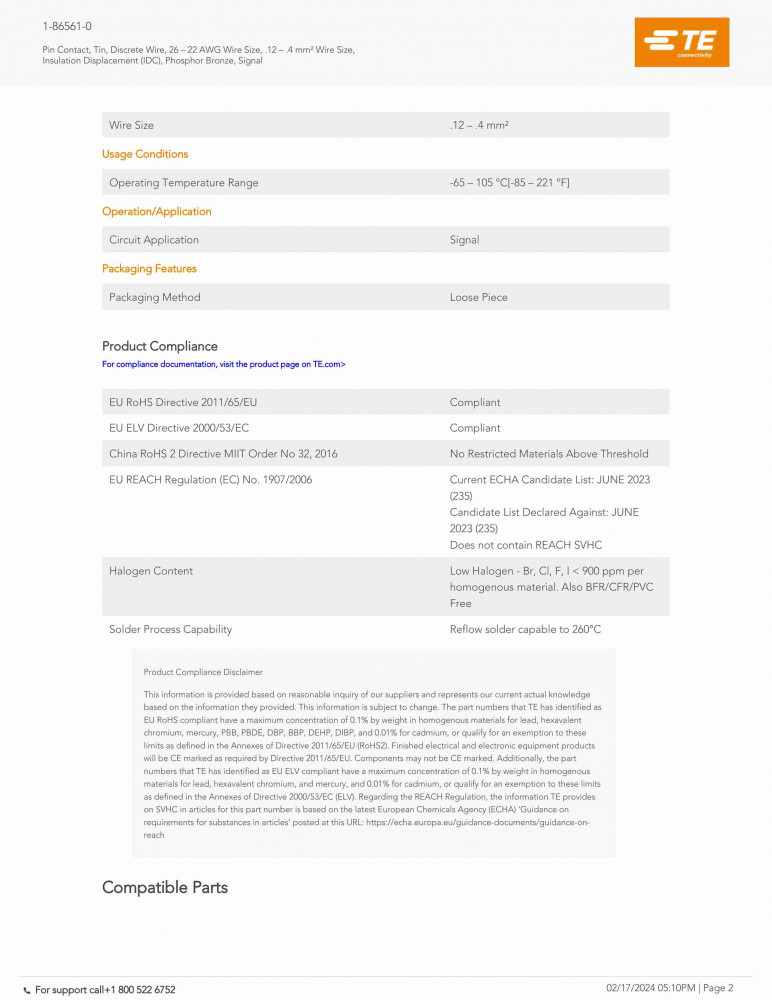 1-86561-0 technical document page 2