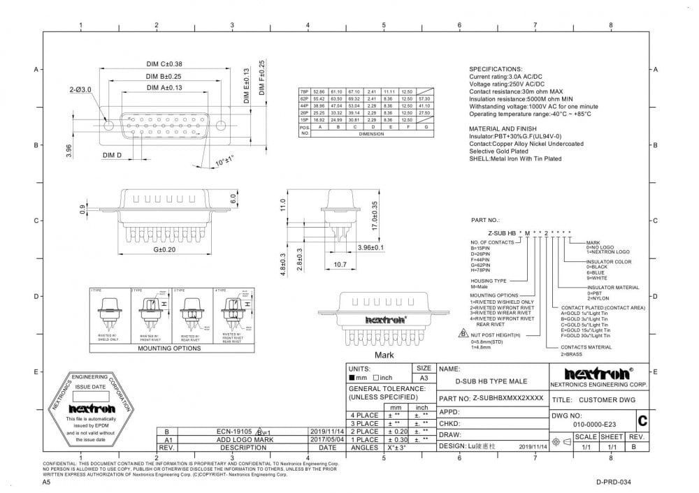 Z-SUBHBDM102A090 technical document page