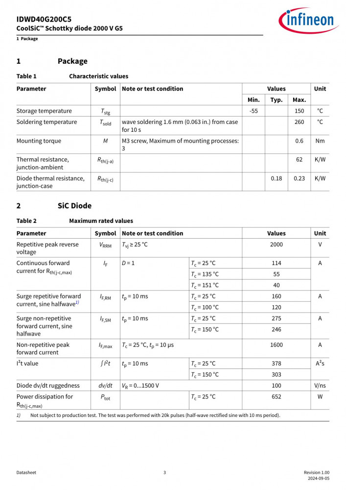 IDWD40G200C5XKSA1 datasheet page 3