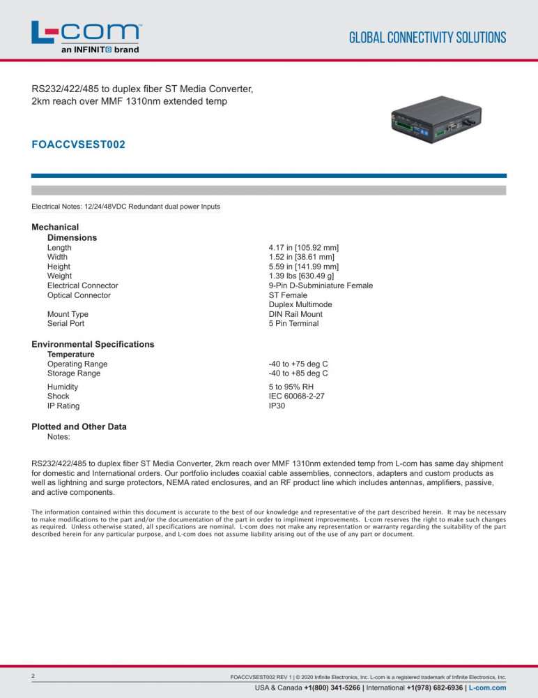 FOACCVSEST002 product document page 2