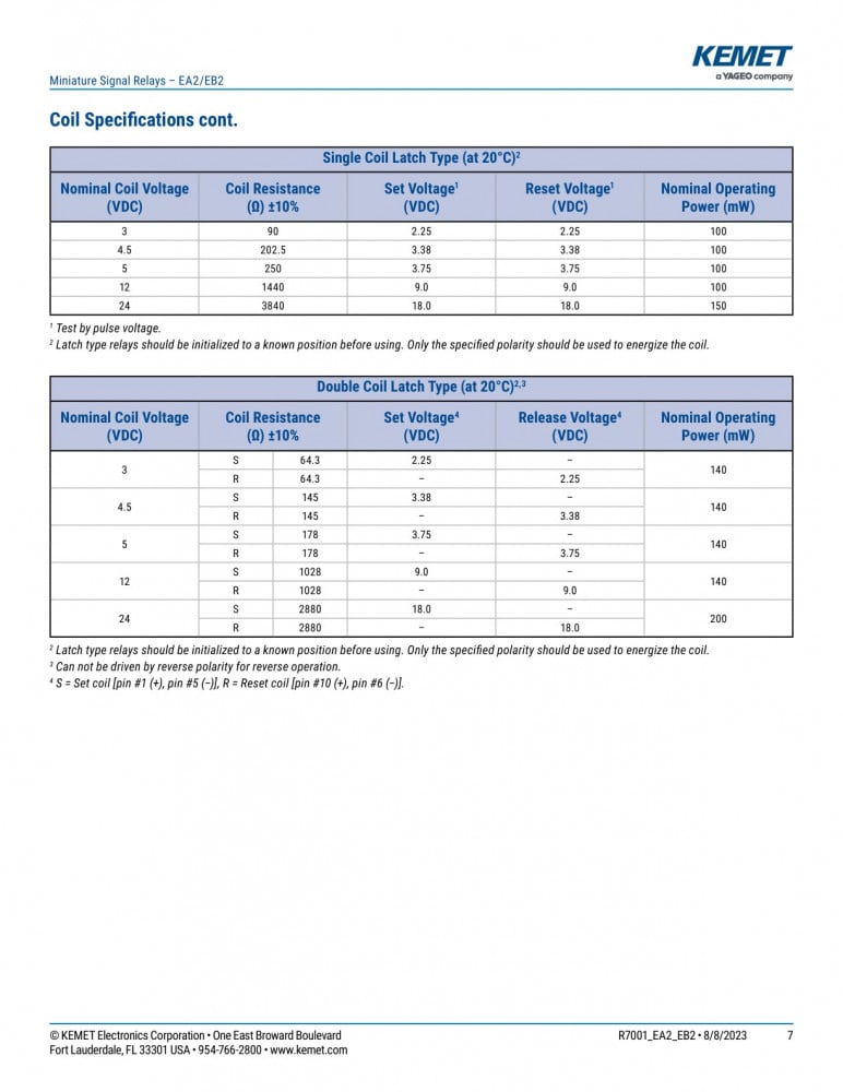 KEMET EA2-5NU datasheet page 7