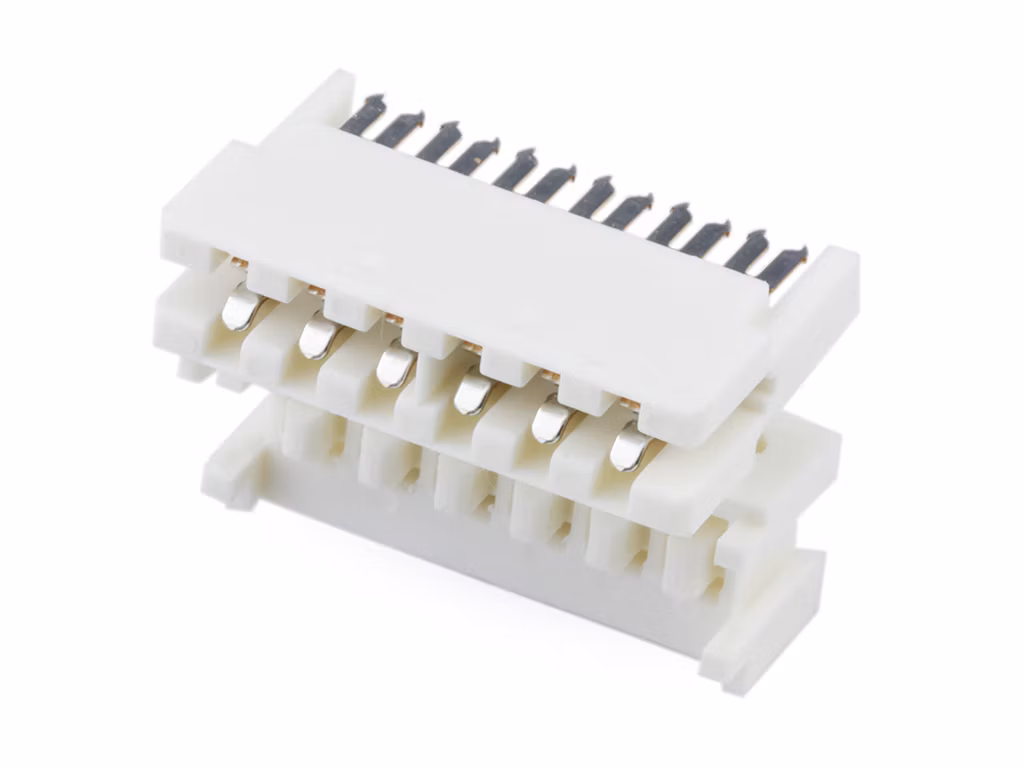 Appli-Mate RAST 2.5 IDT Connector, 2.50mm Pitch, Direct/Indirect, Female, Beaded Terminal, 6 Circuits, Position Keys B, C, D, E, F and G Removed, Open Endwalls, Polarizing Rib Between 3/4 for sale