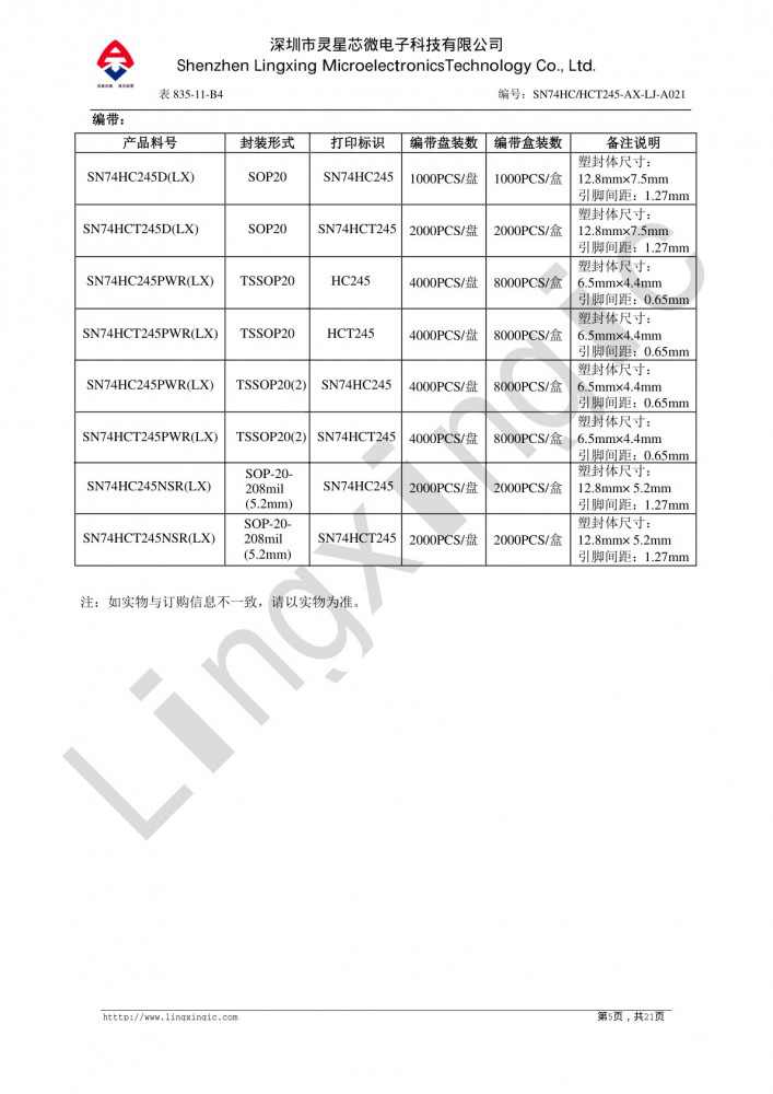 SN74HCT245 datasheet page 5