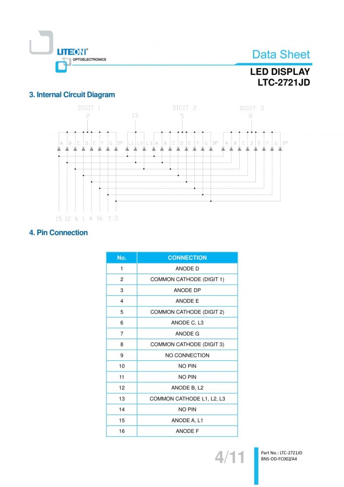 LTC-2721JD datasheet page 5