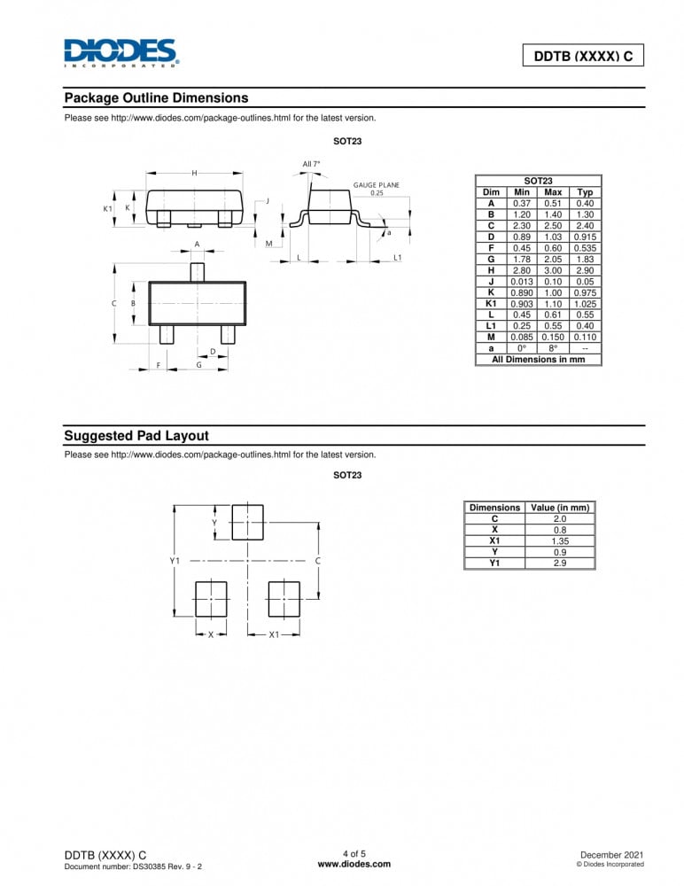 DDTB113ZC-7-F datasheet page 4