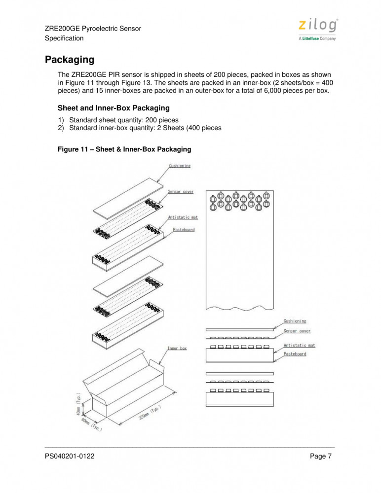 ZRE200GE specification document, page 10