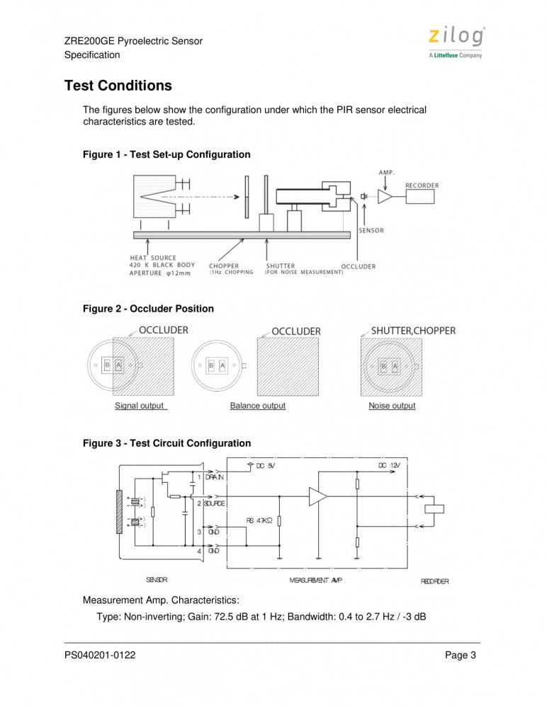 ZRE200GE specification document, page 6