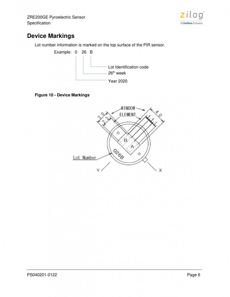 ZRE200GE specification document, page 9