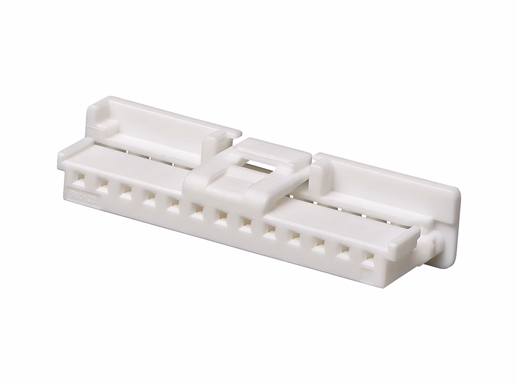 DuraClik Wire-to-Board Header, Single Row, Vertical, 14 Circuits, Gold (Au) Over Nickel, Natural