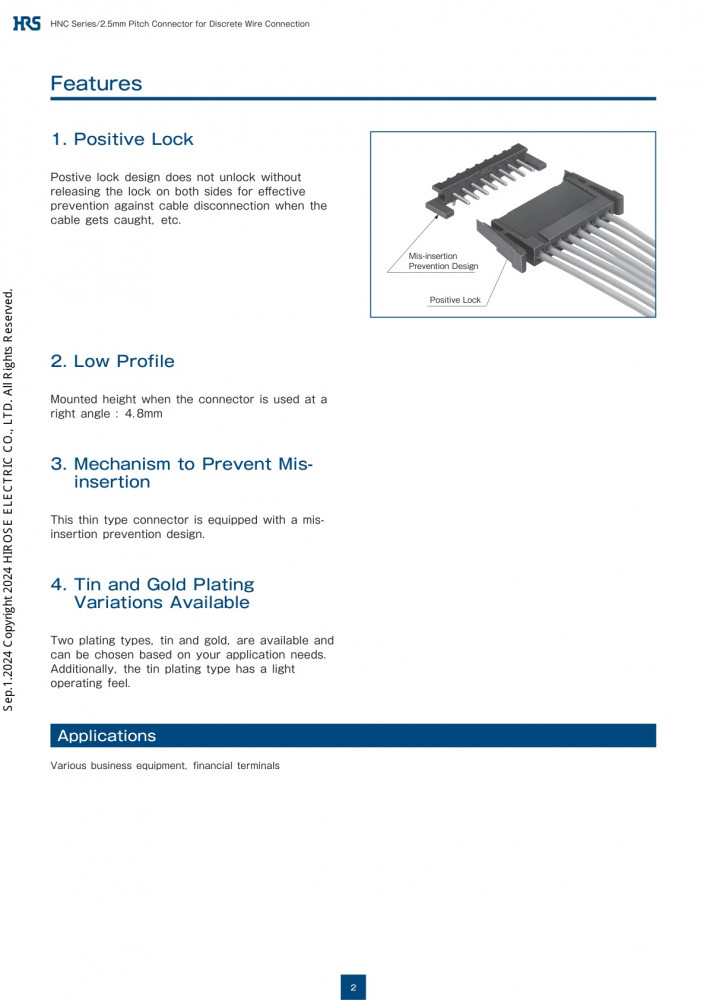 HRS HNC Series document page 2