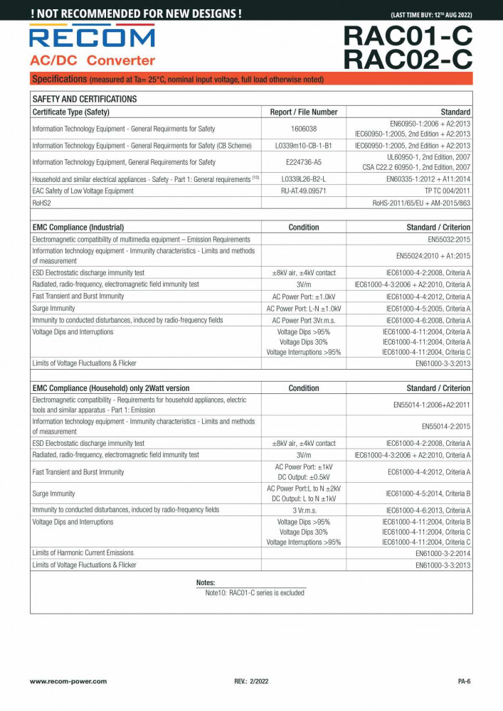 RAC01-05SC datasheet page 6