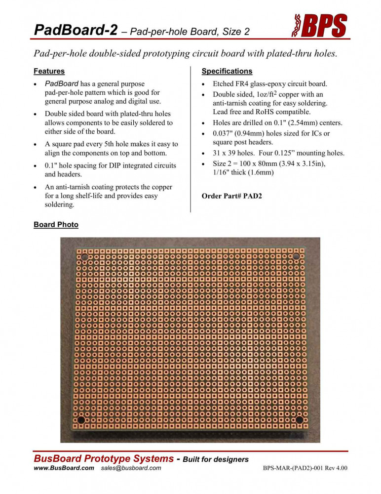 PAD2 product documentation image