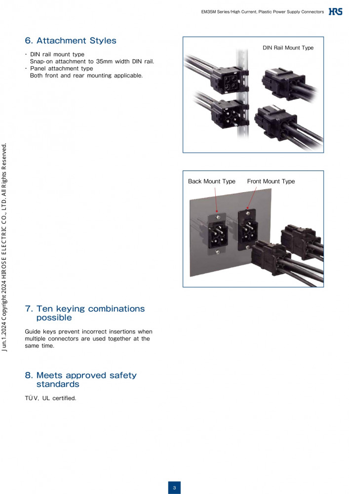 HRS EM35M datasheet page 3