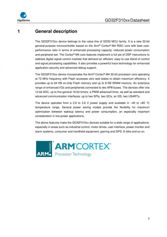 GD32F310K8U6 datasheet page 8