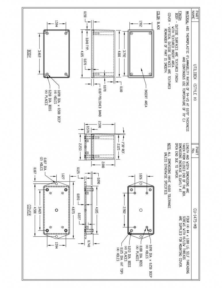 CU-1475-MB product drawing preview
