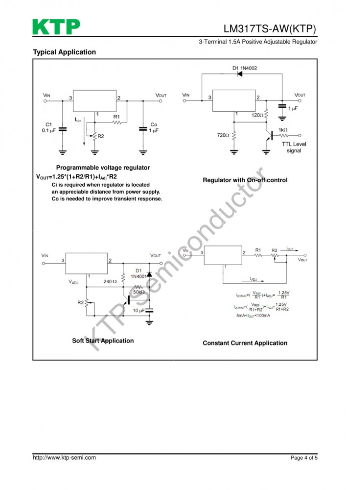 LM317TS-AW(KTP) datasheet page 4