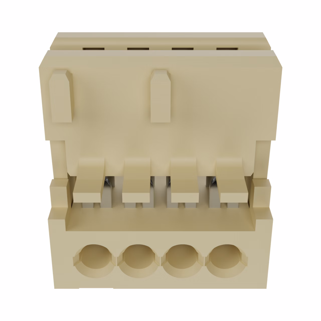 Appli-Mate RAST 2.5 Connector, 2.50mm Pitch, Female, 4 Circuits, Position Keys B, D and E Removed, Open Endwalls, Zeus Housing for sale