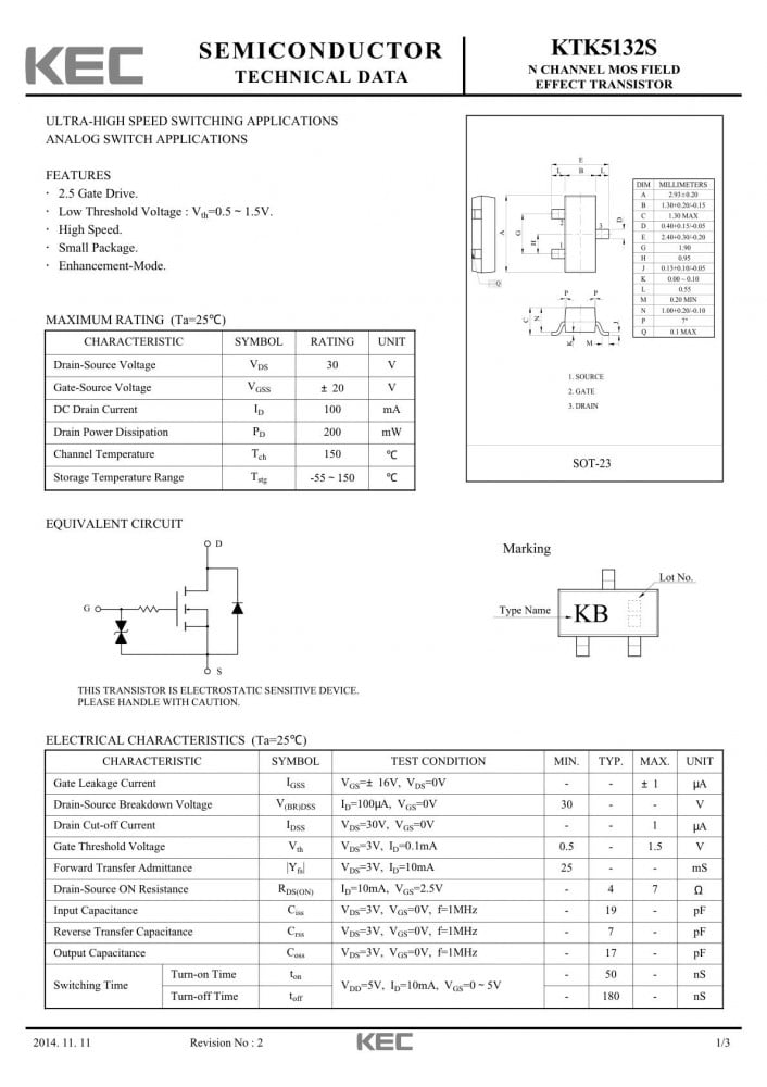 KTK5132S-RTK/P datasheet page 1