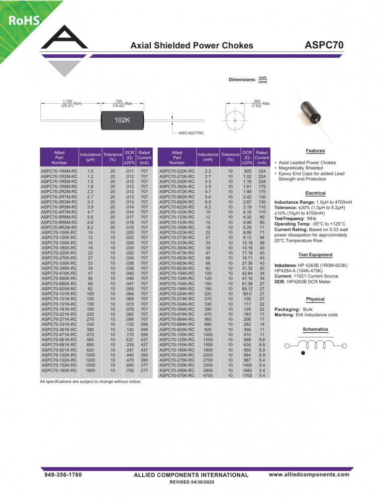 ASPC70 series product-document image