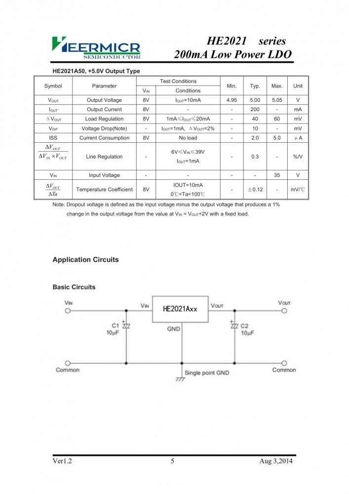 HE2021 datasheet page 5
