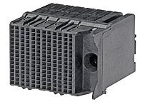 Impact 100 Ohm 5 Pair Right-Angle Orthogonal Daughtercard, Unguided, 10 Columns, 150 Circuits, Plated Through Hole Dimension 0.46mm, Lead-Free