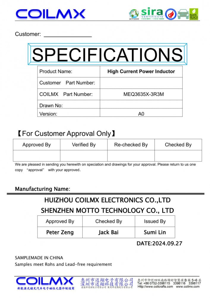 MEQ3635X-3R3M specification page 1