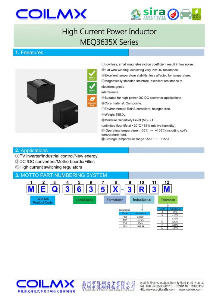 MEQ3635X-3R3M specification page 2