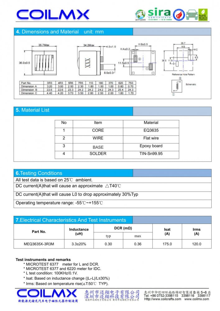 MEQ3635X-3R3M specification page 3