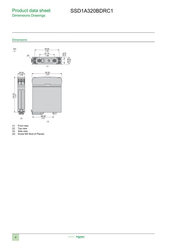 SSD1A320BDRC1 technical document page 4