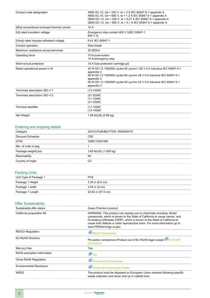 XACA67131 technical document page 2
