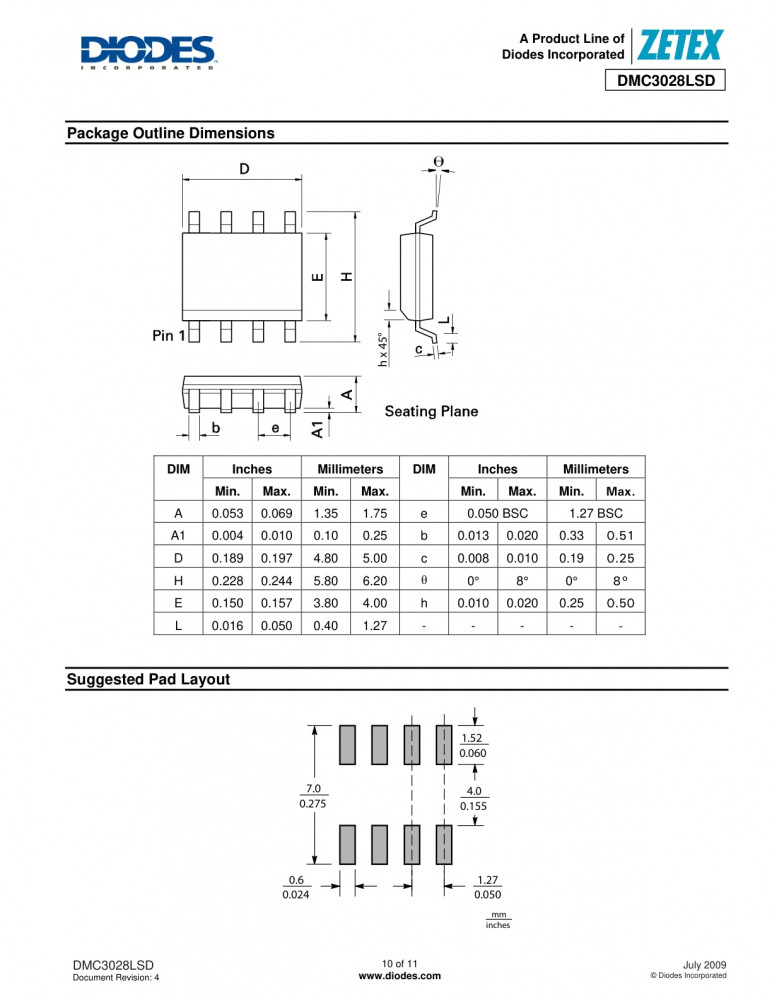 DMC3028LSD-13 datasheet page 10