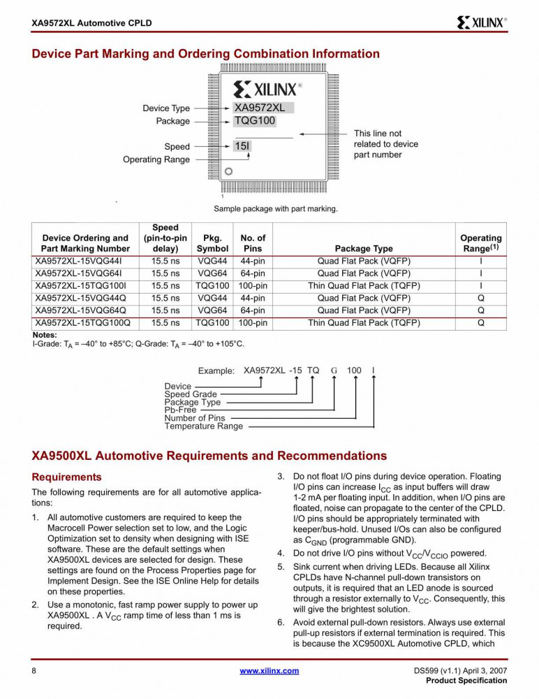XA9572XL DS599 page 8