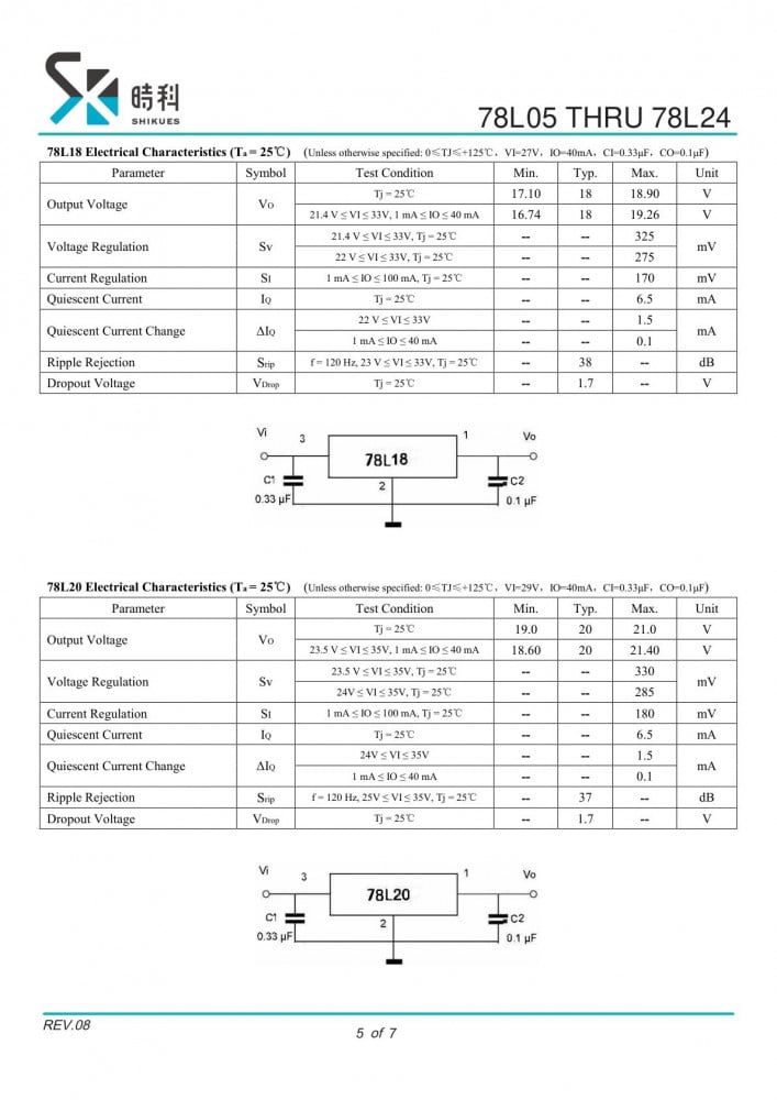 78L10 datasheet page 5