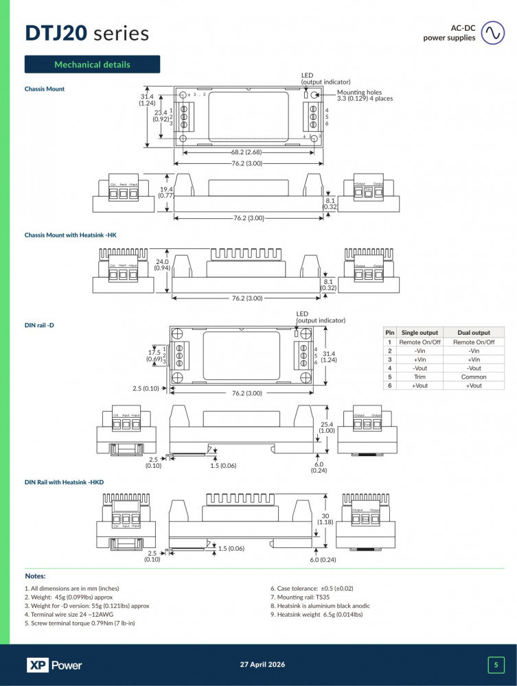 DTJ20 datasheet page 5
