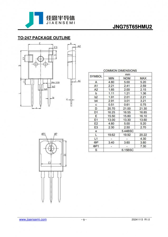 JNG75T65HMU2 datasheet page 9