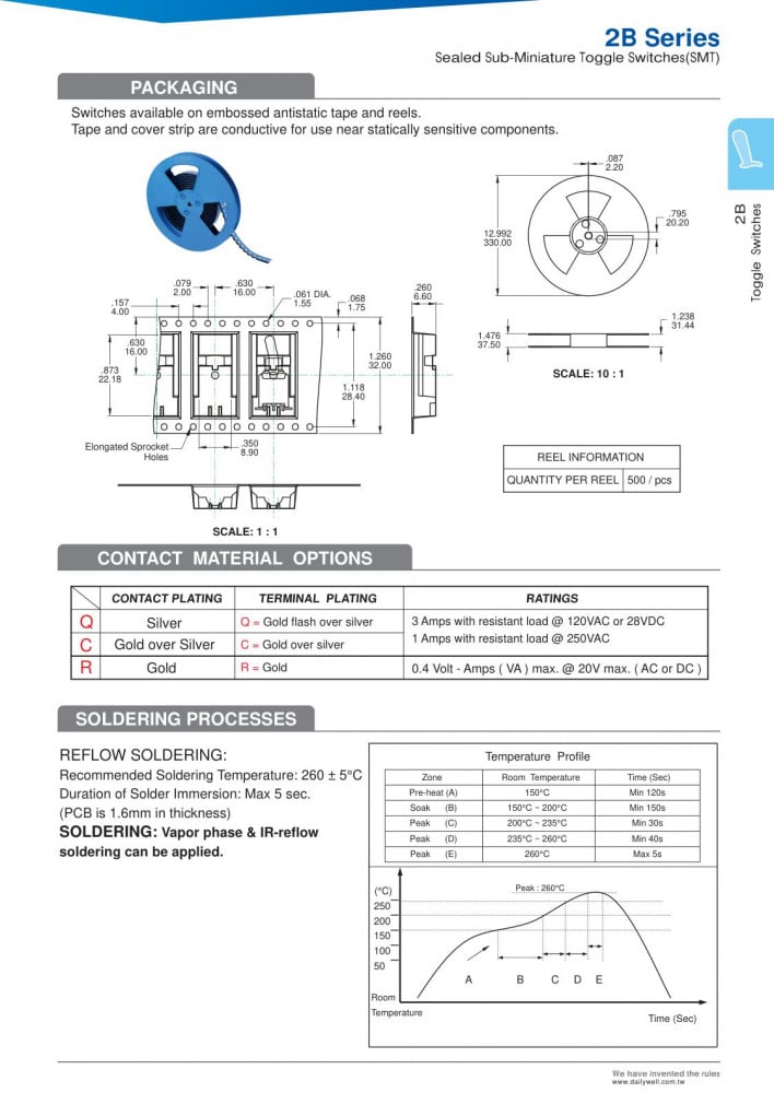 Dailywell 2B Series technical document page 3