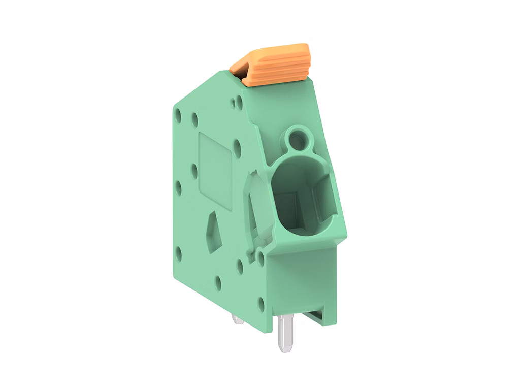 7.50mm Pitch Lever Activated Fixed Mount PCB Terminal Block, 35° Wire Entry, Bussed Terminals, 1 Circuit for sale