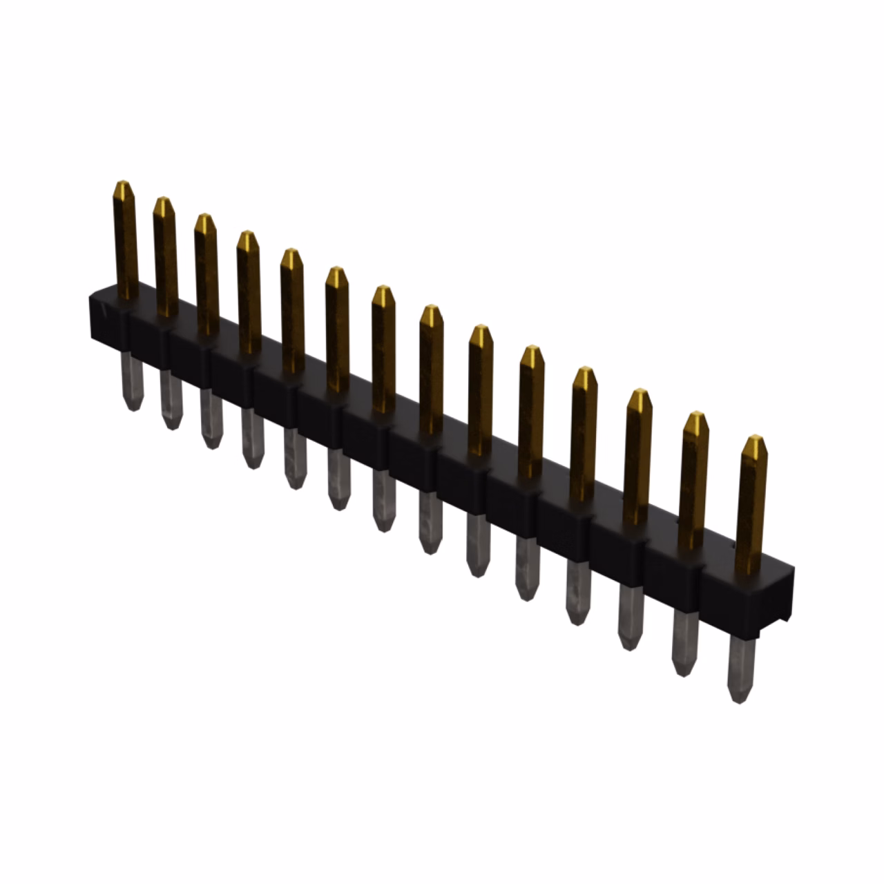 2.00mm Pitch Milli-Grid Header, Vertical, Through Hole, Breakaway, 14 Circuits, 0.50µm Gold (Au) Plating, Mating Pin Length 4.00mm, Tail Length 2.70mm, Lead-Free for sale