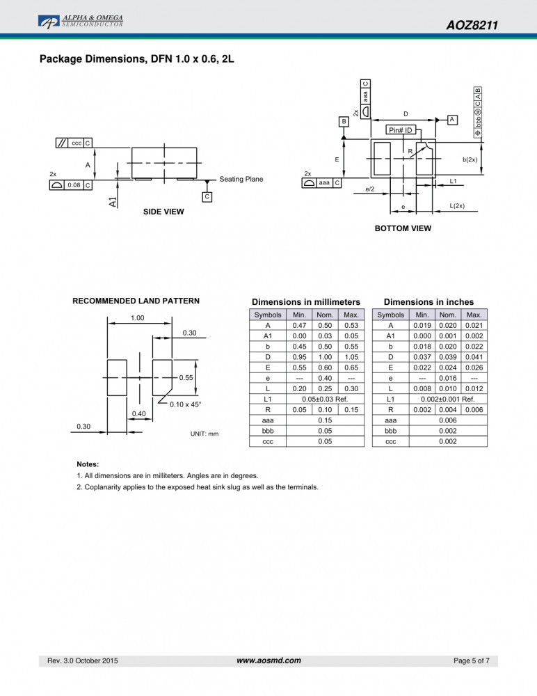 AOZ8211DI-12 datasheet page 5