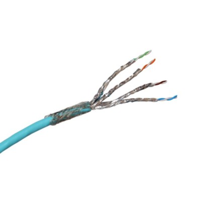 Cable category 8 S/FTP 4 pairs LSZH Euroclass Dca 500 meters blue for sale