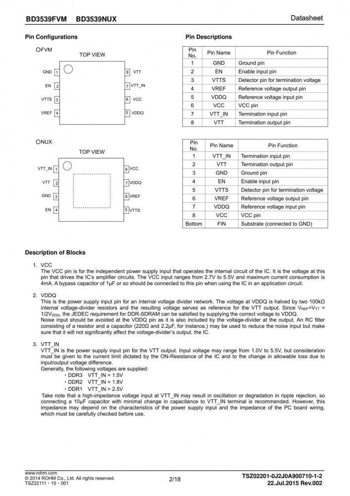 BD3539FVM-TR document page 2
