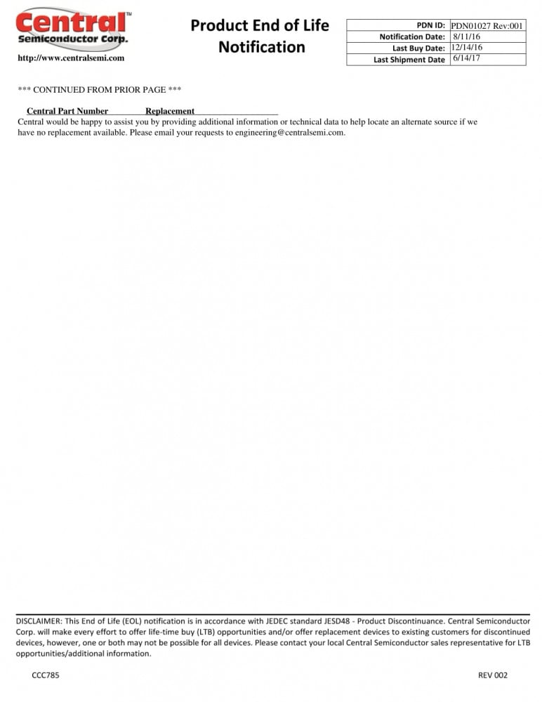 Central 1N4007 BK technical document page 5