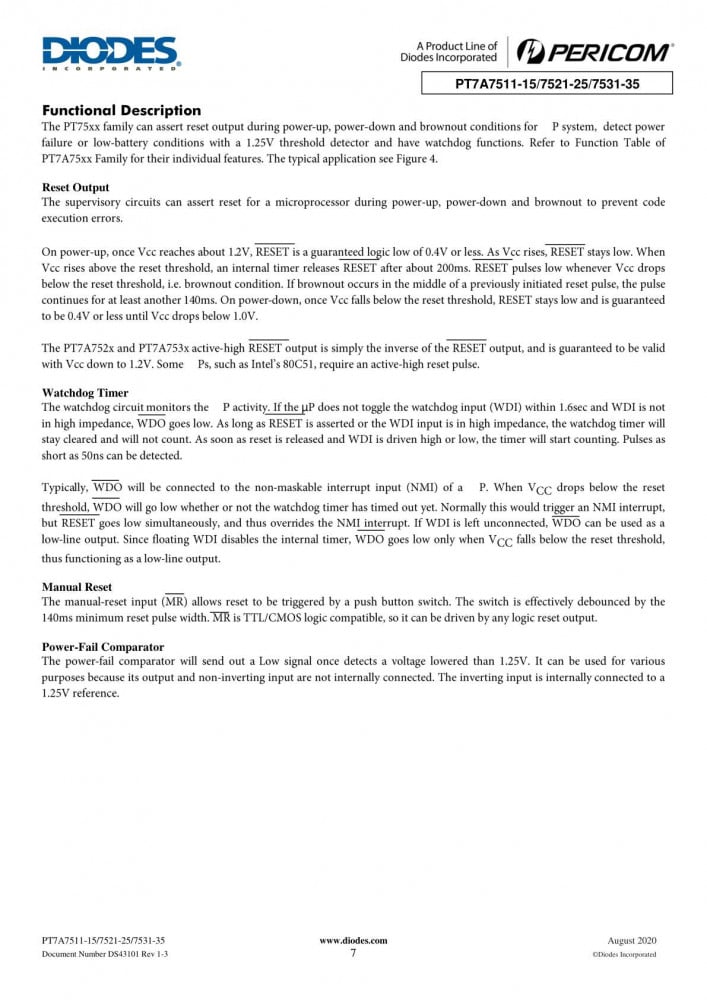 PT7A7514 datasheet page 7